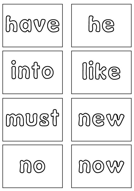 Dolch Primer Sight Words Flash Cards - Sight Words, Reading, Writing ...