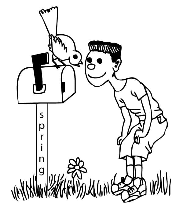 Spring Coloring Pages - Sight Words, Reading, Writing, Spelling ...