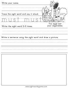 -UST Word Family - Sight Words, Reading, Writing, Spelling & Worksheets