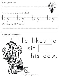 -Y Word Family - Sight Words, Reading, Writing, Spelling & Worksheets