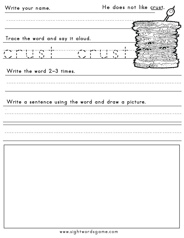 -UST Word Family - Sight Words, Reading, Writing, Spelling & Worksheets