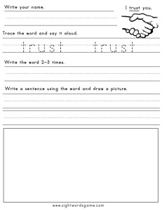 -UST Word Family - Sight Words, Reading, Writing, Spelling & Worksheets