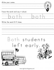 Printable Sight Word Worksheets - Sight Words, Reading, Writing ...