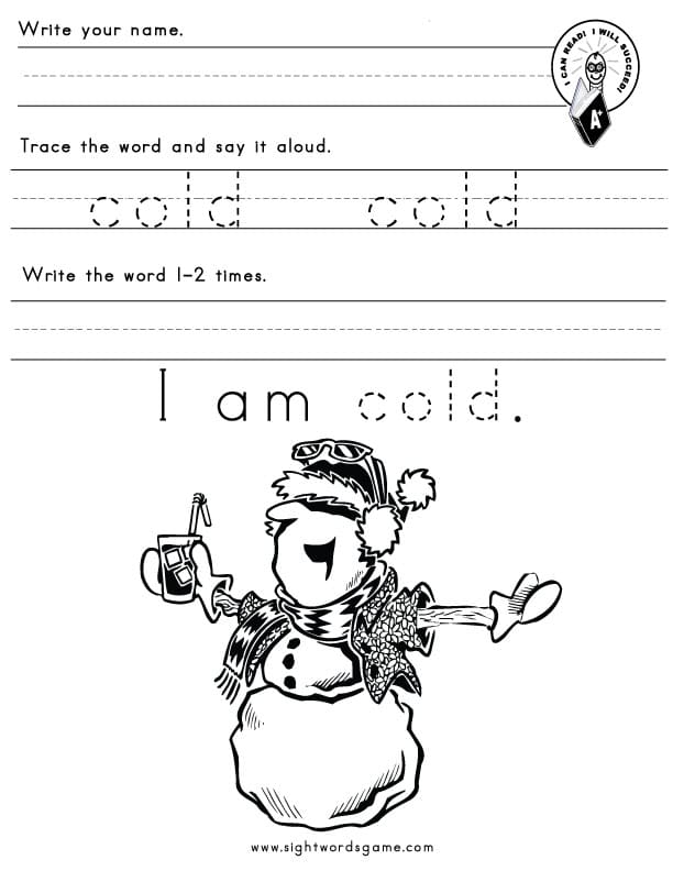 Printable Sight Word Worksheets - Sight Words, Reading, Writing ...