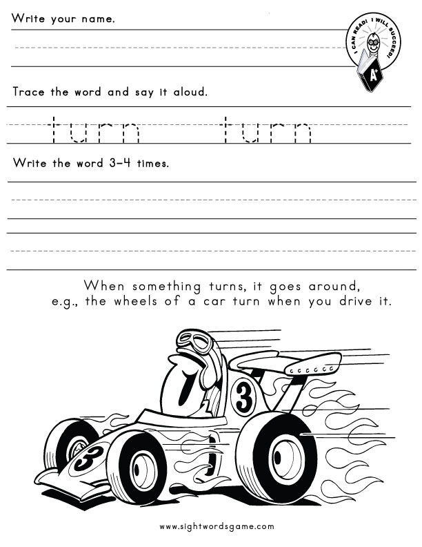 -URN Word Family - Sight Words, Reading, Writing, Spelling & Worksheets