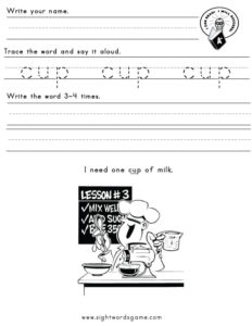 -UP Word Family - Sight Words, Reading, Writing, Spelling & Worksheets
