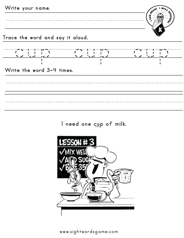 -UP Word Family - Sight Words, Reading, Writing, Spelling & Worksheets
